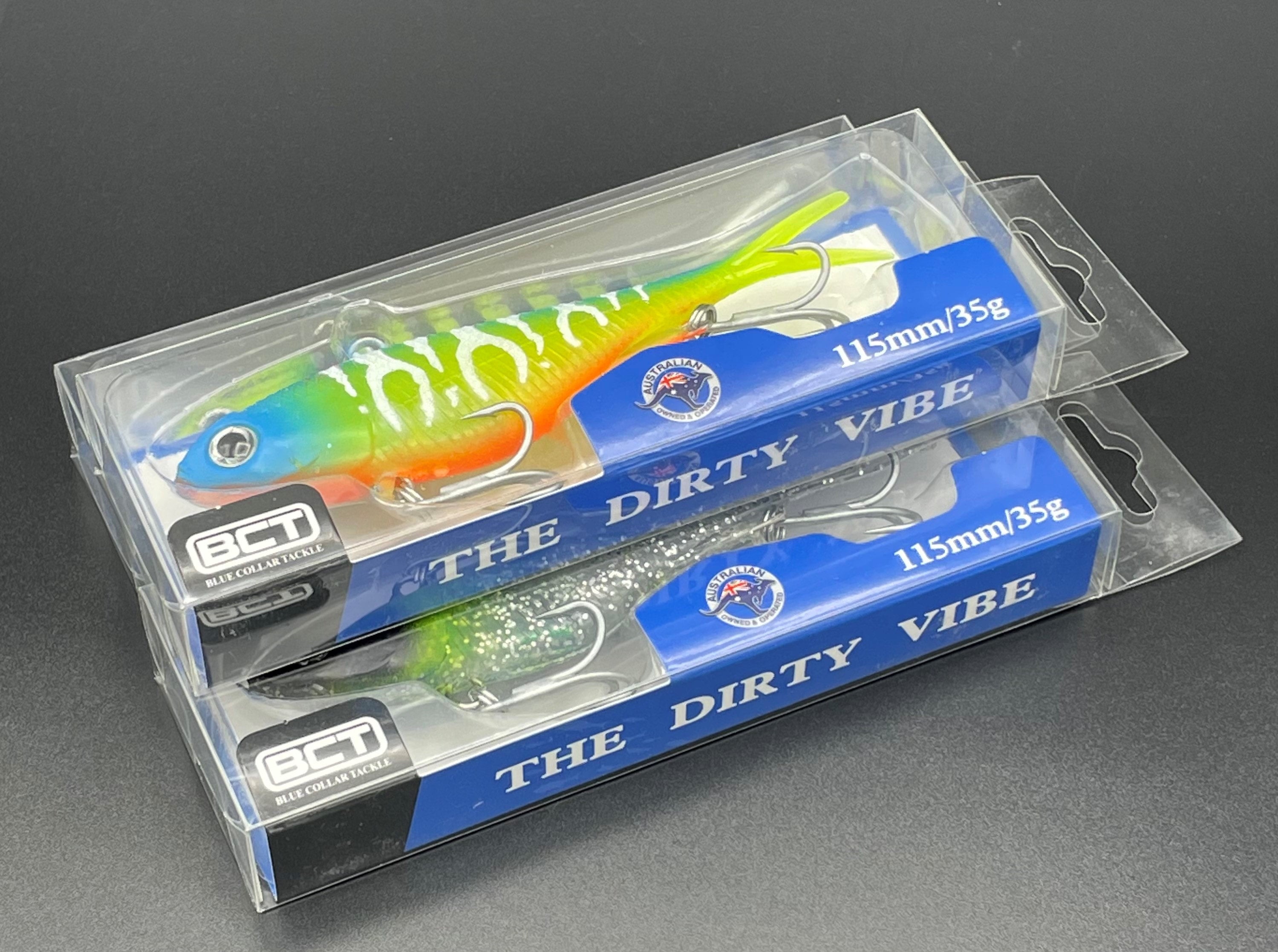 Dirty Vibe | 115mm/35g | Soft Vibe Lure | Blue Collar Tackle